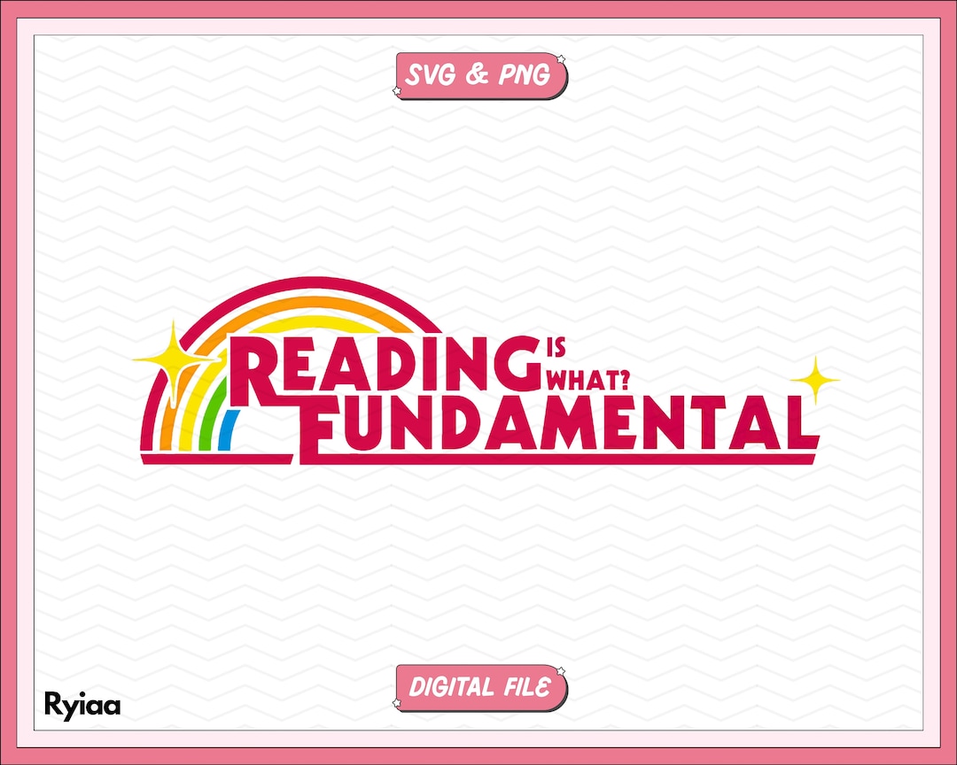 Reading is Fundamental SVG PNG, Buchliebhaber Sublimation png SVG ...