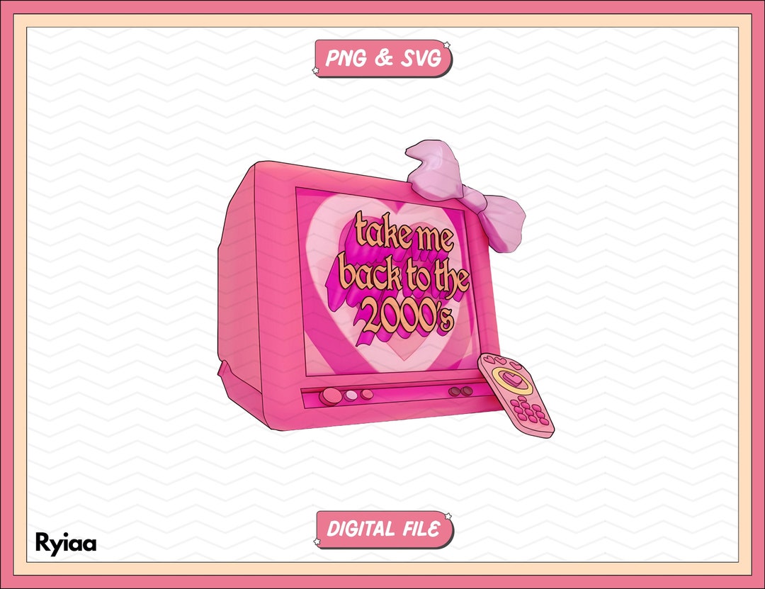 Take Me Back To The 2000's svg png, Aesthetic Y2K SVG PNG file, Back to ...
