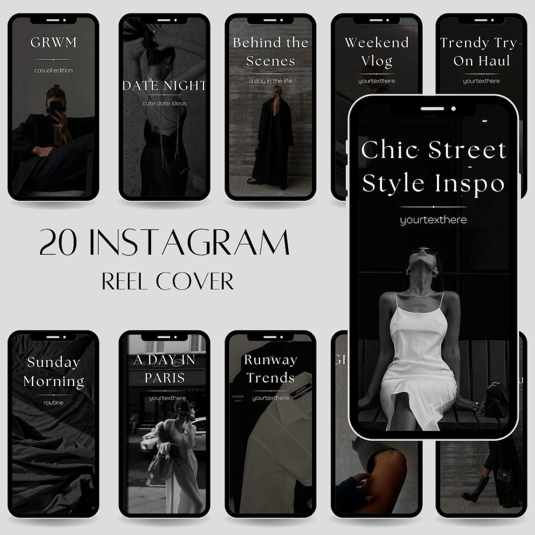 Instagram Reel Cover Template Canva Reels Template IG Templates Social ...