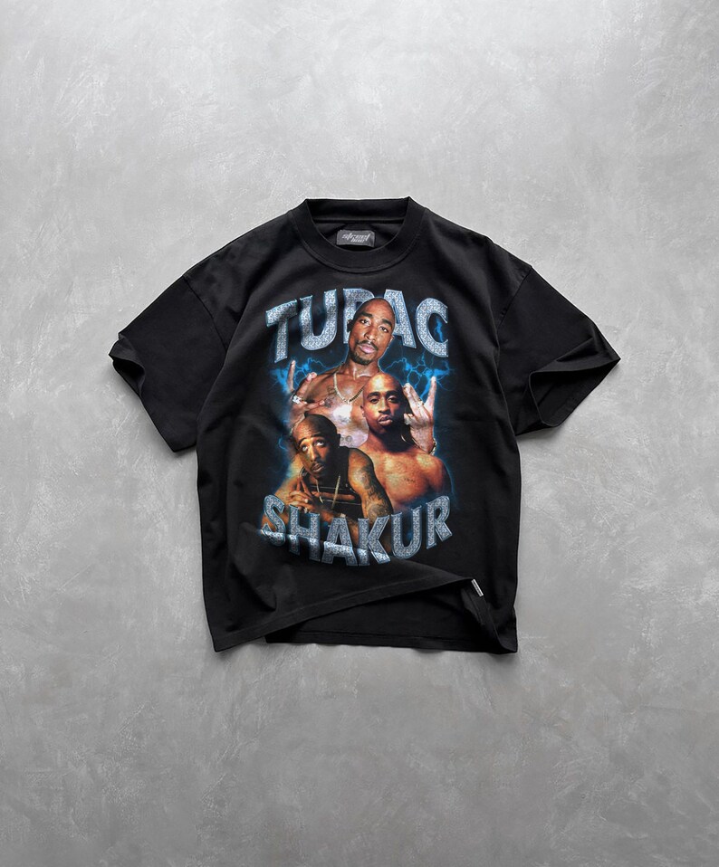 Vintage 90s 2pac Tupac Shakur Tshirt, Tupac Rap Vintage Style Graphic Hip Hop T-shirt, Retro ...
