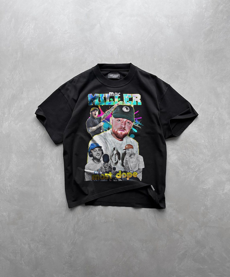 Mac Miller T-shirt Limited Hip Hop Graphic Tee Mac Miller Merch Self ...
