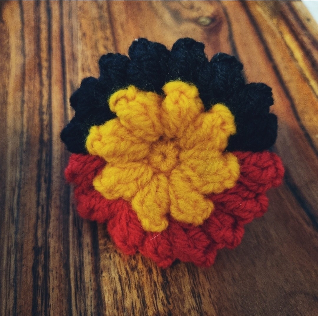 Aboriginal Crochet Flowers. - Etsy