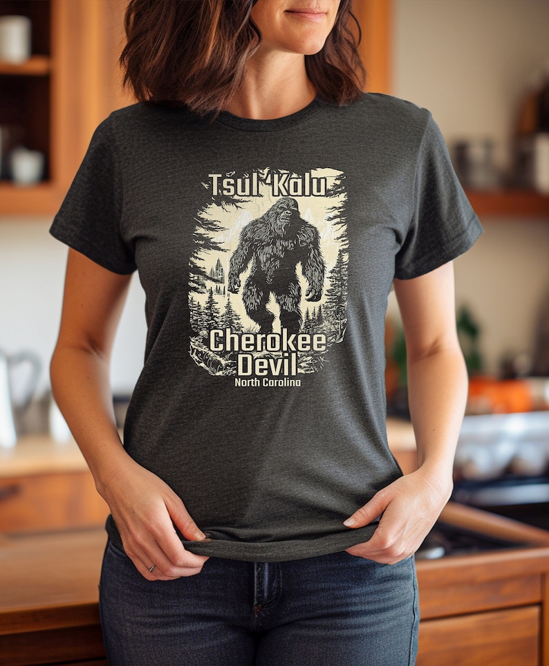 Bigfoot Shirt - Unique Sasquatch Cryptid Graphic Tee for Men or Women ...