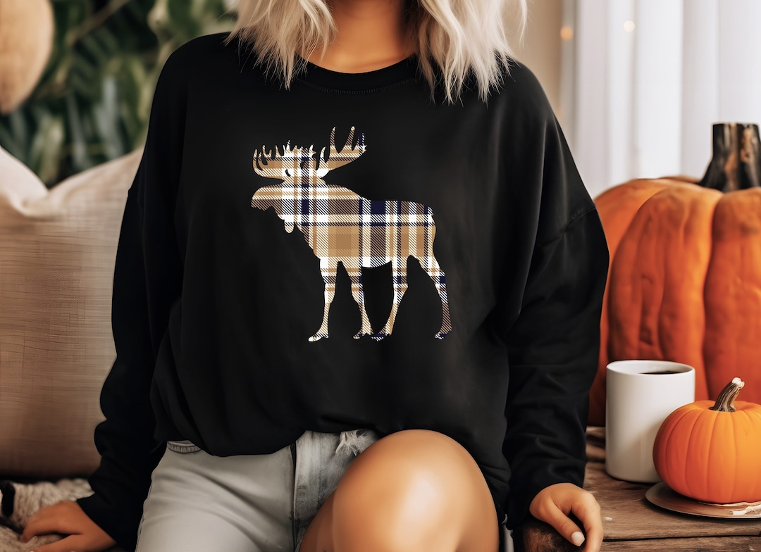 Moose Sweatshirt, Camping Moose Sweatshirt Gift, Nature Lover Moose ...