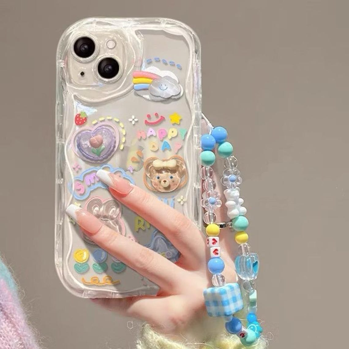 Cute 3D Soft Case Resin Y2k Case With Cute Charm - Case iPhone 6 7 8 XS ...
