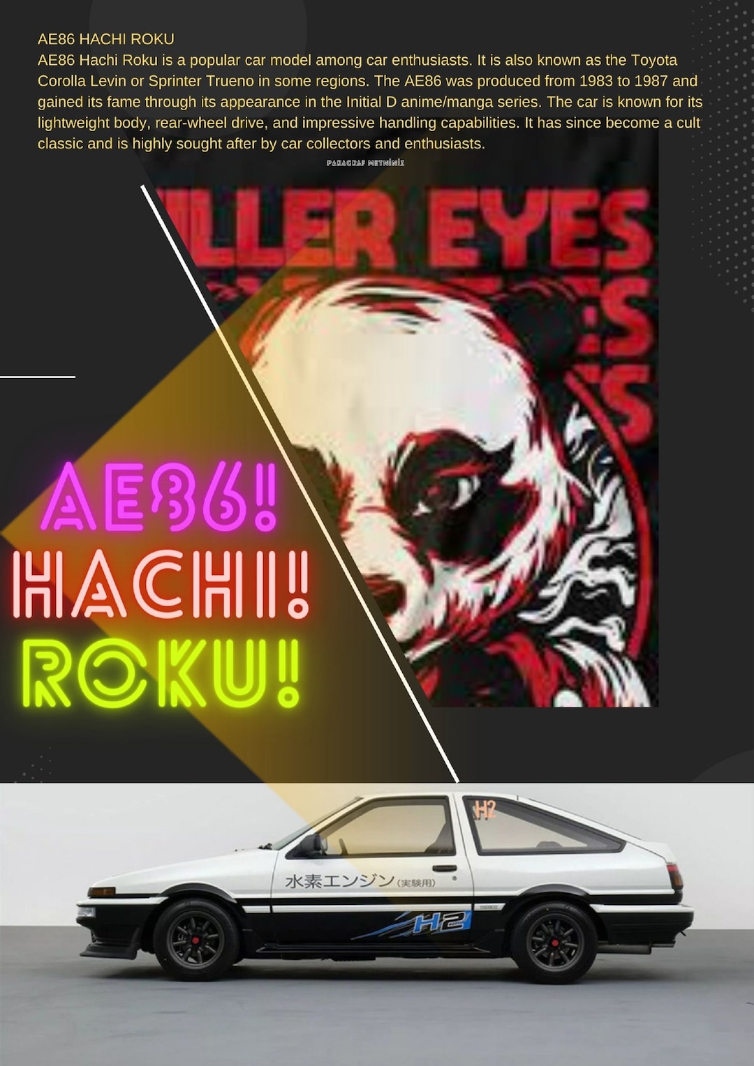 AE86 POSTER - Etsy
