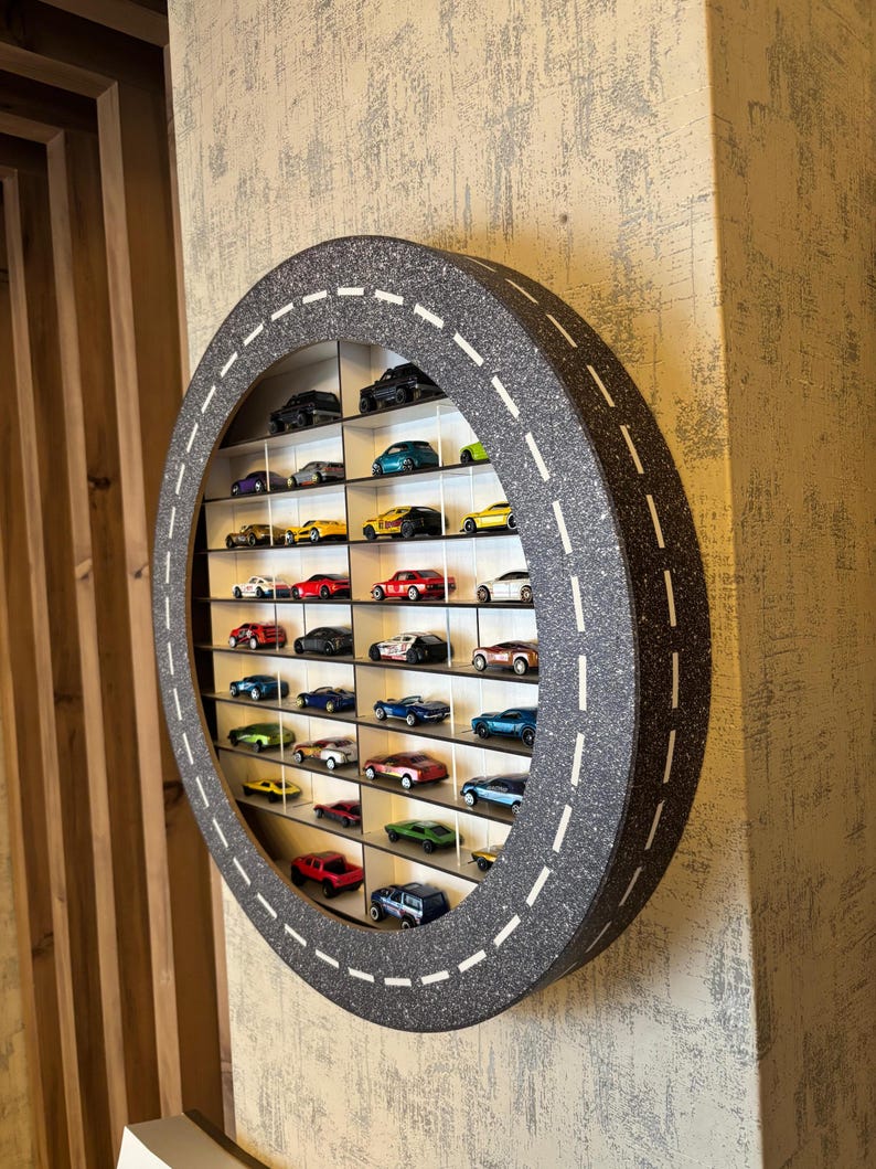 Lighted Car Shelf ,matchbox Car Storage, Wall Mounted Car Rack/shelf ...