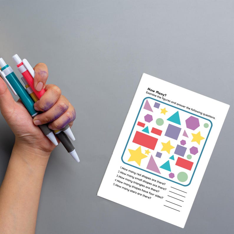 ADHD Activity Pages for Kids Printable, 40 Focus and Logic Worksheets ...