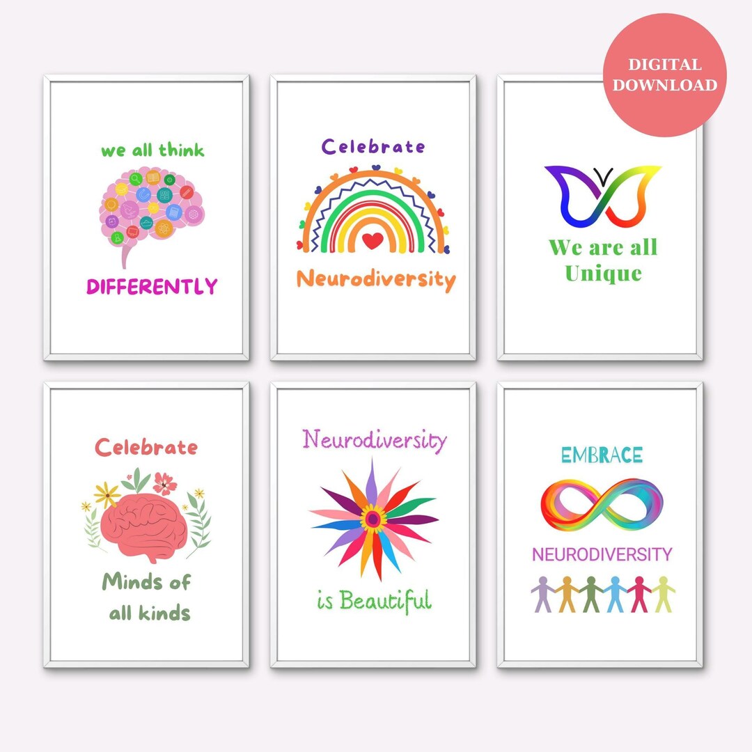 Neurodiversity Posters,neurodiversity Week, Autism Awareness, Autism ...