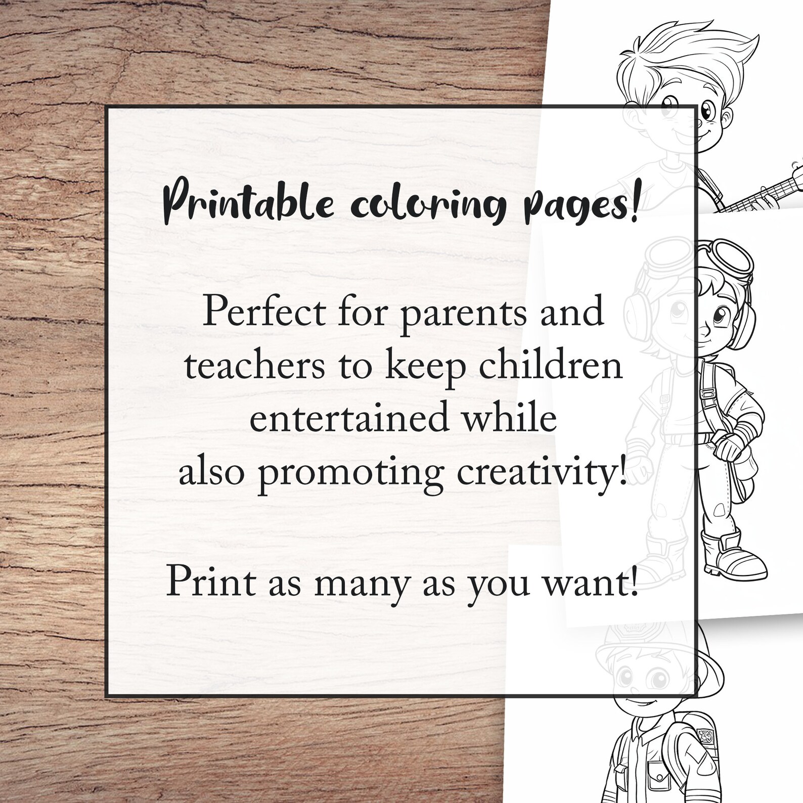 Printable Occupational Coloring Pages for Kids Job Printable Colouring ...