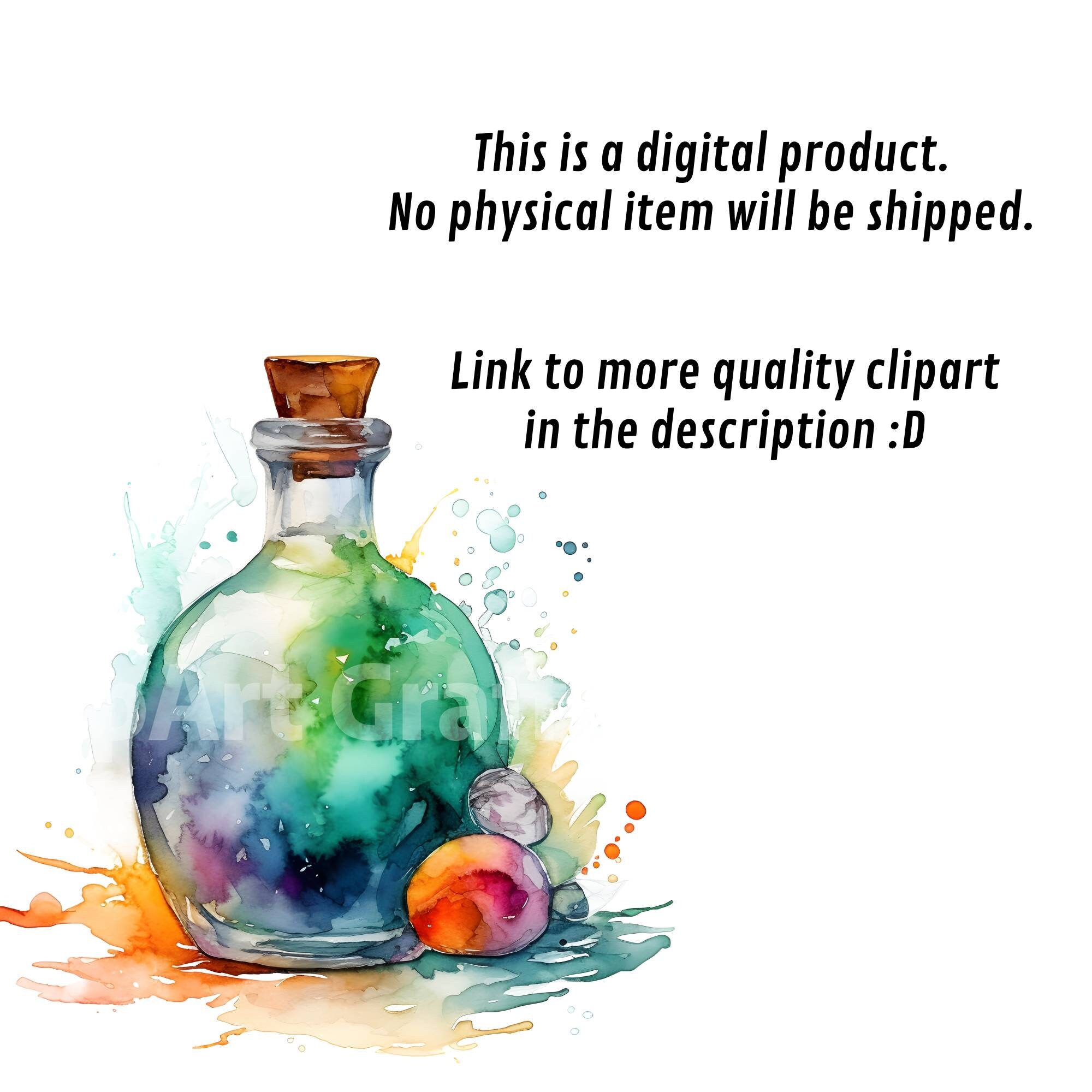 Magic Potion Clipart Bundle Fantasy Magical Wizard Clip Art - Etsy