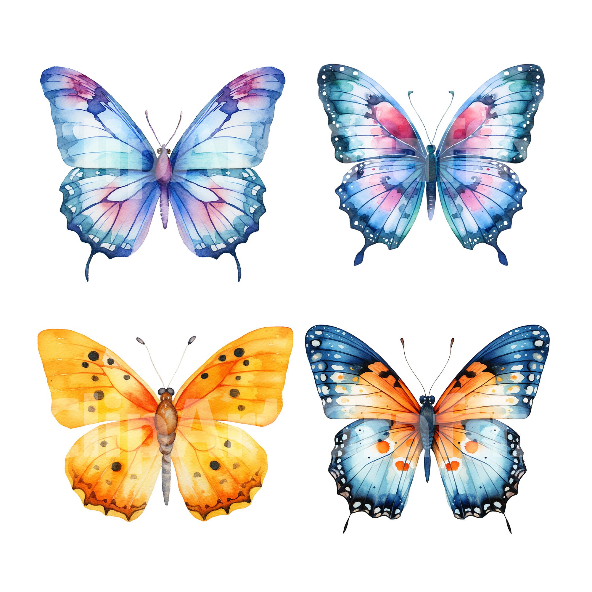 Watercolor Butterfly Clipart Butterfly Png High Quality Butterfly ...