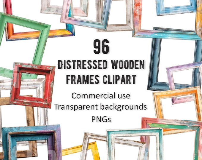 120 Doodle Clipart Frames Digital Frame Clip Art Commercial Use Doodle ...