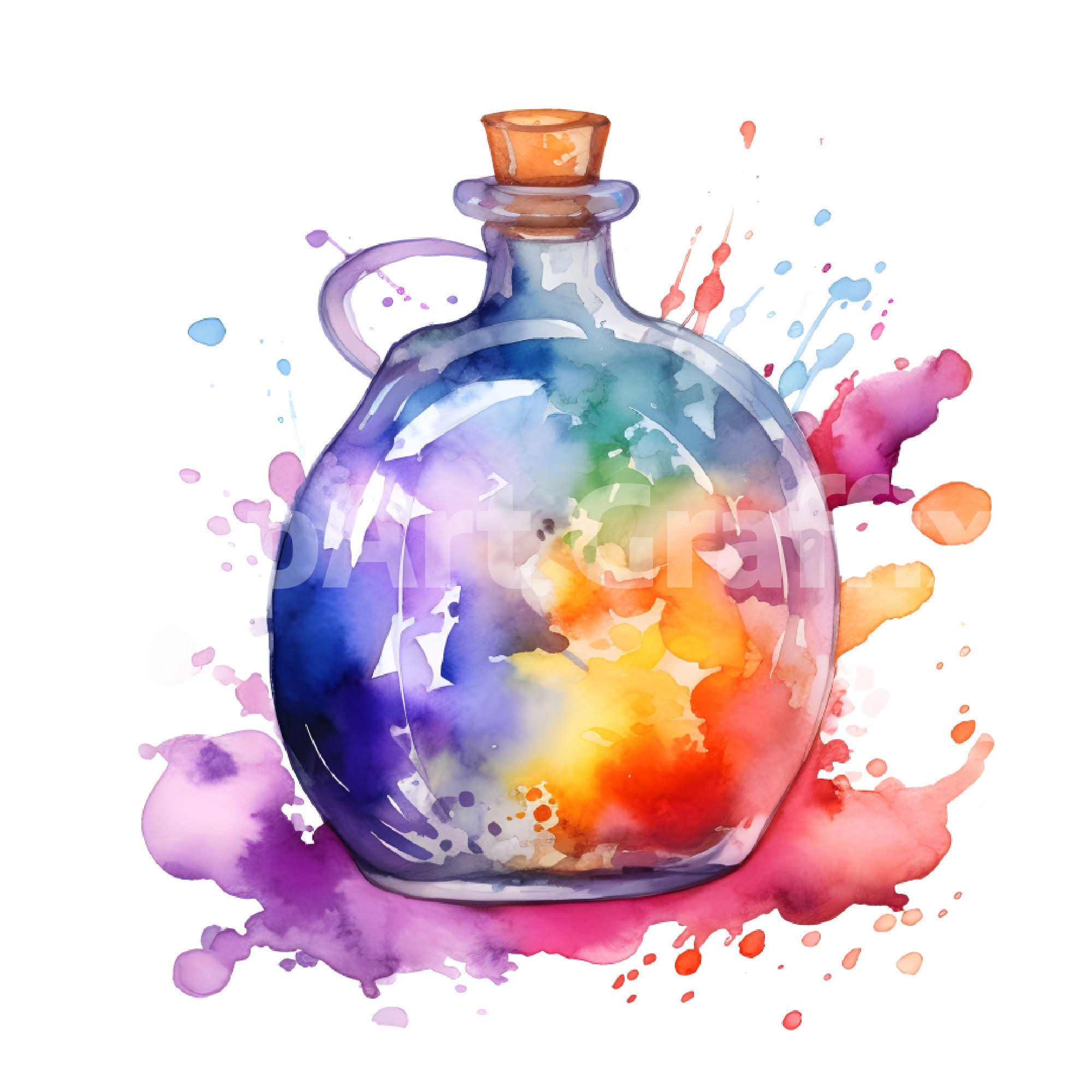 Magic Potion Clipart Bundle Fantasy Magical Wizard Clip Art - Etsy