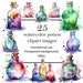 Magic Potion Clipart Bundle Fantasy Magical Wizard Clip Art Potion ...