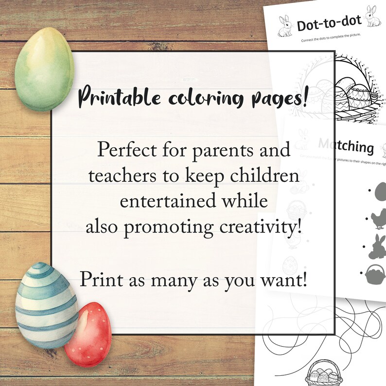 Easter Worksheets for Kids Easter Activity Pages Easter Worksheet ...