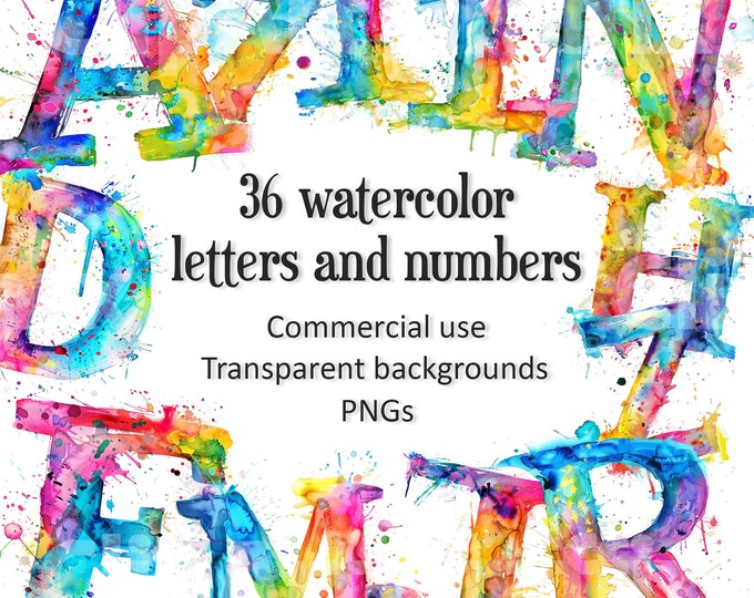 Сolor Alphabet Svg, Birthday Alphabet Png, Color Letters, Clipart of ...