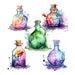 Magic Potion Clipart Bundle Fantasy Magical Wizard Clip Art Potion ...