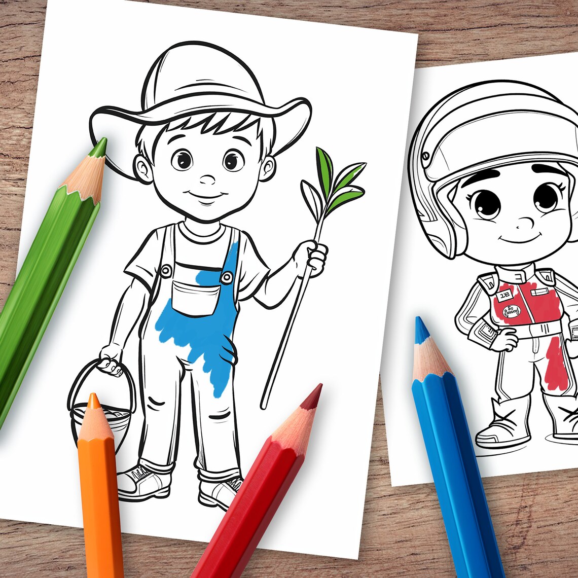 Occupation Coloring Pages for Kids | Jobs and Careers Printable ...