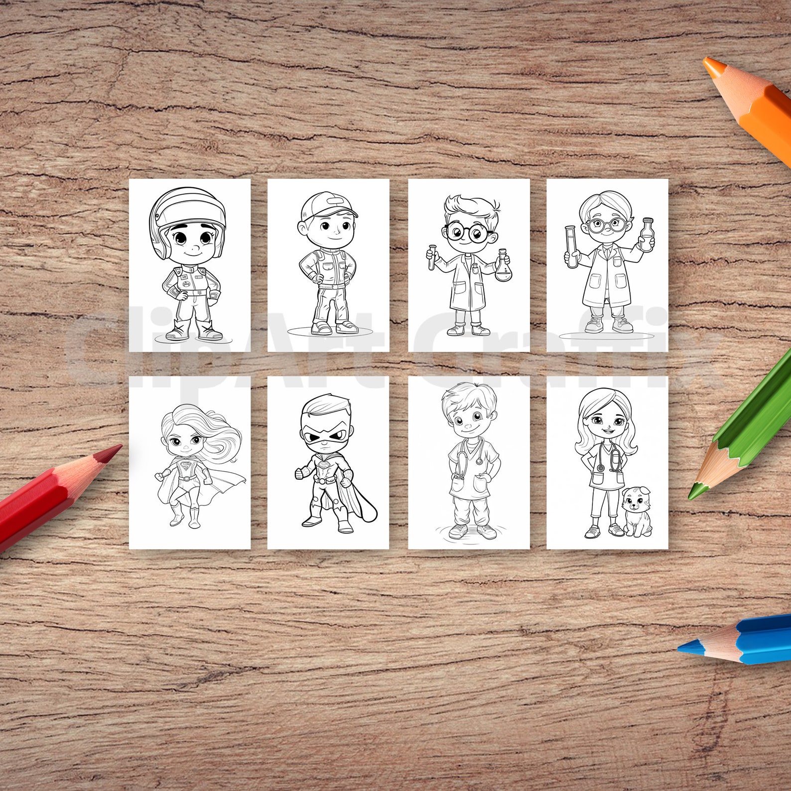 Printable Occupational Coloring Pages for Kids Job Printable Colouring ...