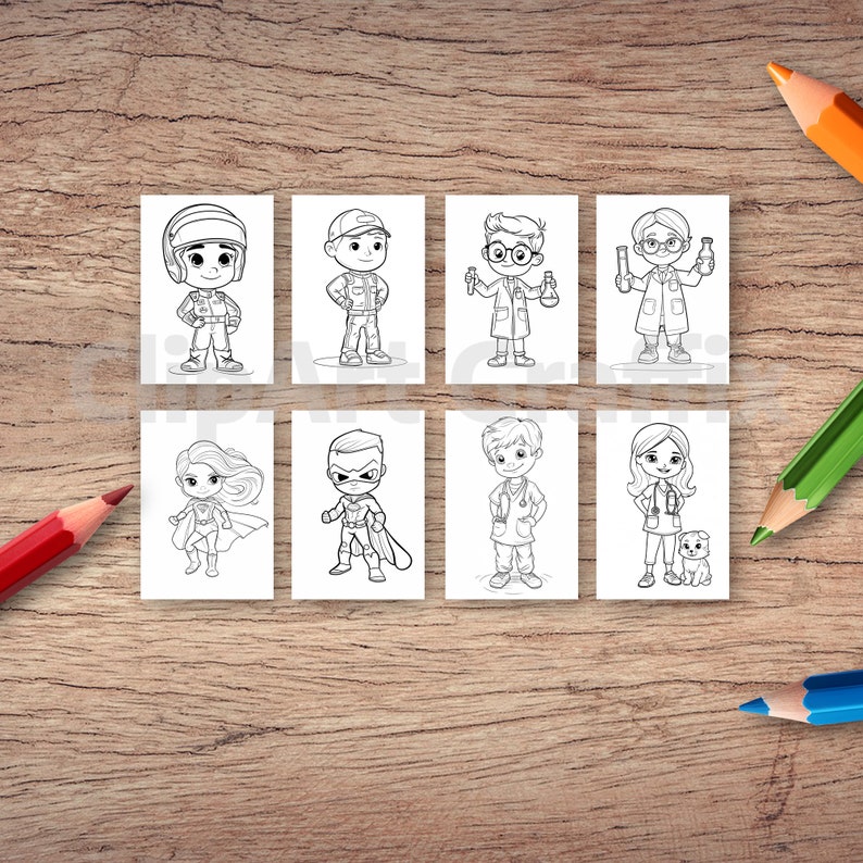 Occupation Coloring Pages for Kids | Jobs and Careers Printable ...