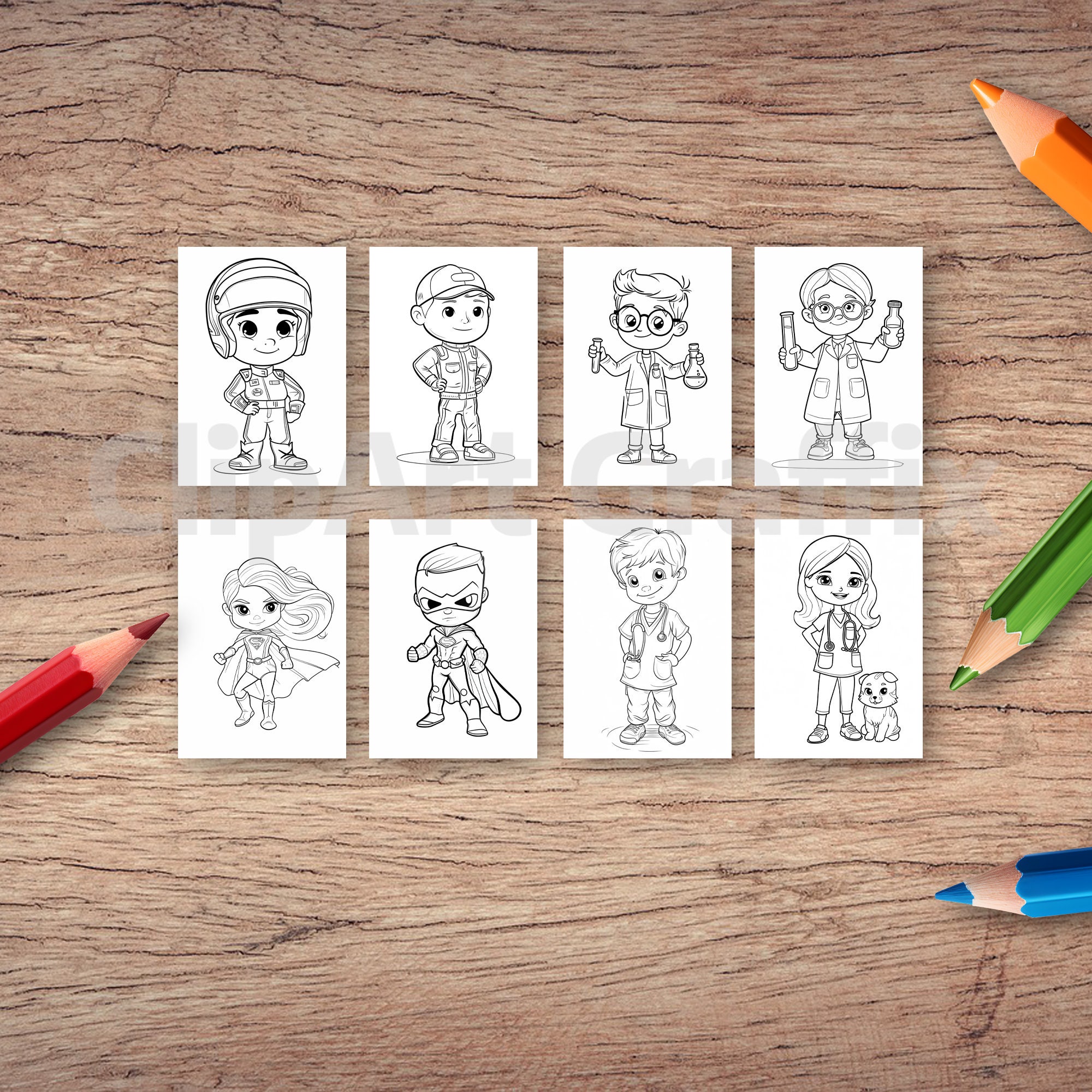 Printable Occupational Coloring Pages for Kids Job Printable Colouring ...
