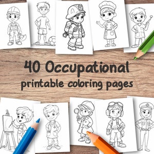 Occupation Coloring Pages for Kids | Jobs and Careers Printable ...