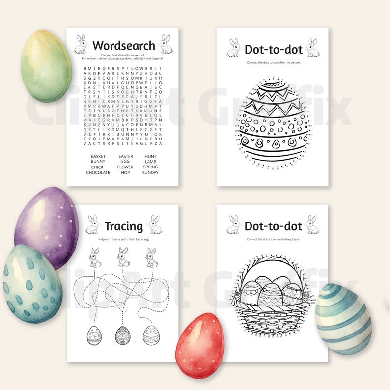 Easter Worksheets for Kids Easter Activity Pages Easter Worksheet ...