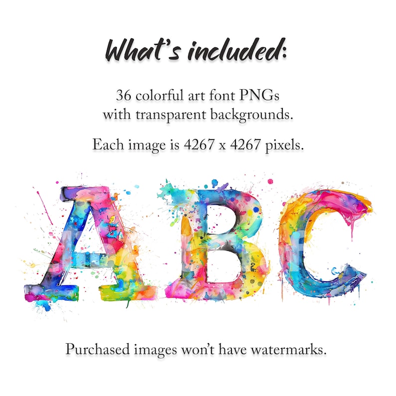 Colorful Alphabet and Numbers Colorful Font Clipart Alphabet Clip Art ...