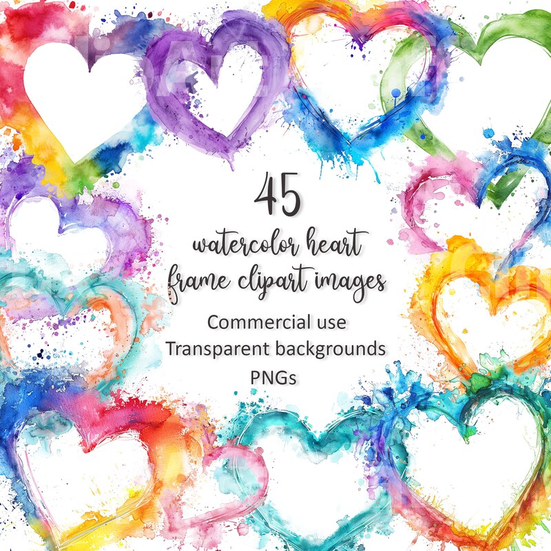 Watercolor Frames - Etsy