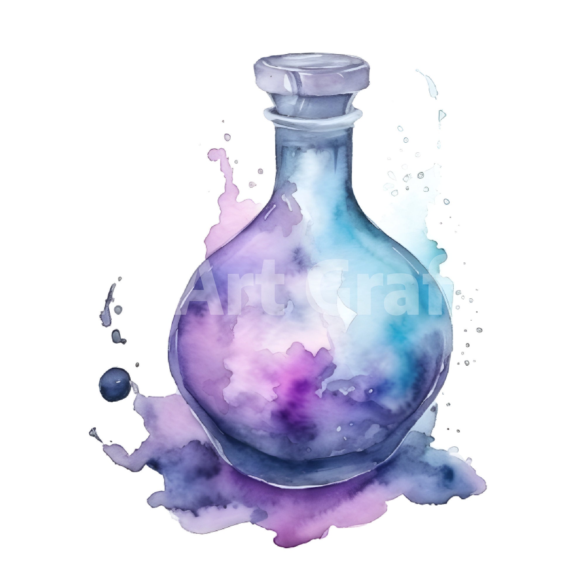 Magic Potion Clipart Bundle Fantasy Magical Wizard Clip Art - Etsy