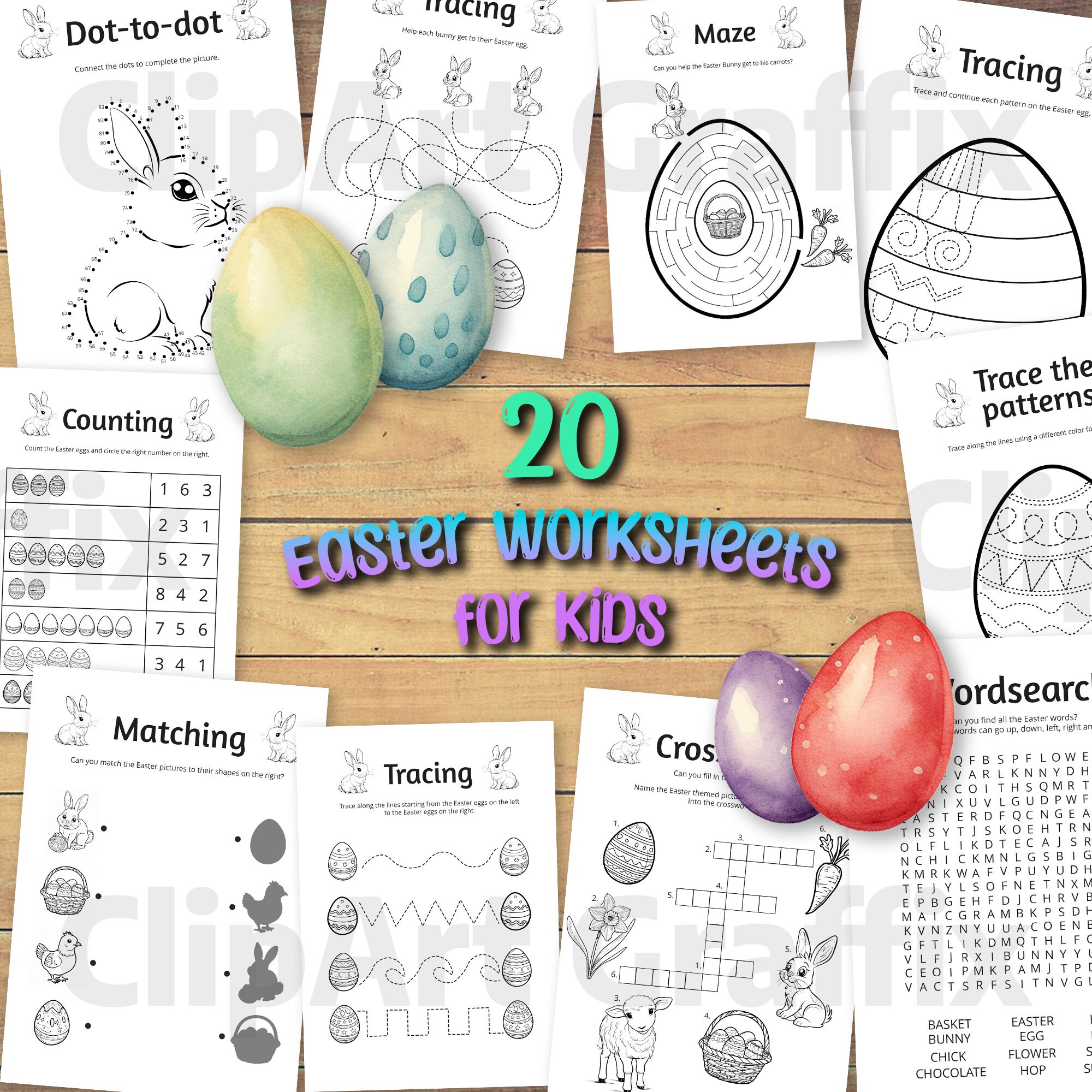 Easter Worksheets for Kids Easter Activity Pages Easter Worksheet ...