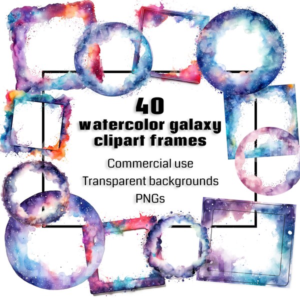 Galaxy Themed Border - Etsy