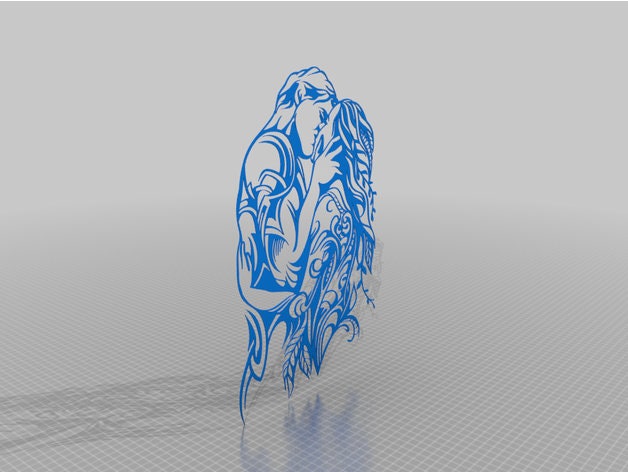 Kiss Wall Art STL Files Printable 3D Wall Decor High - Etsy