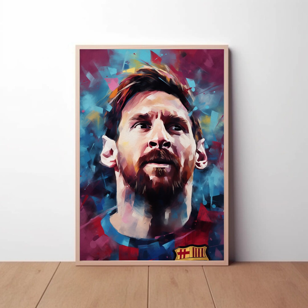 Lionel Messi Legend Graffiti Canvas Poster Print Barcelona Oil - Etsy