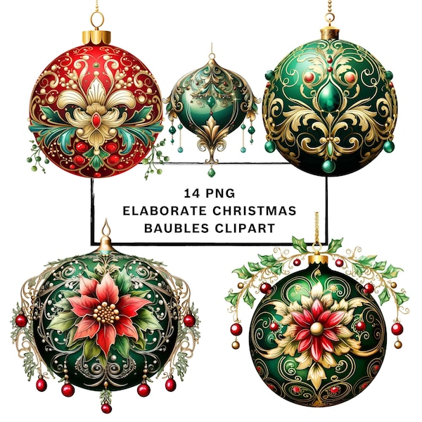Baubles Clipart - Etsy