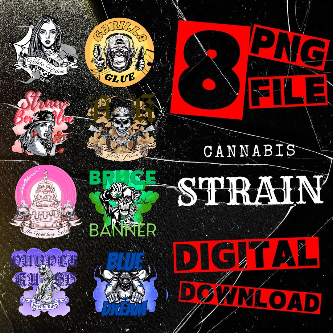 8 Cannabis Strain , Art Design , Png , Cannabis Png , Weed Strain ...