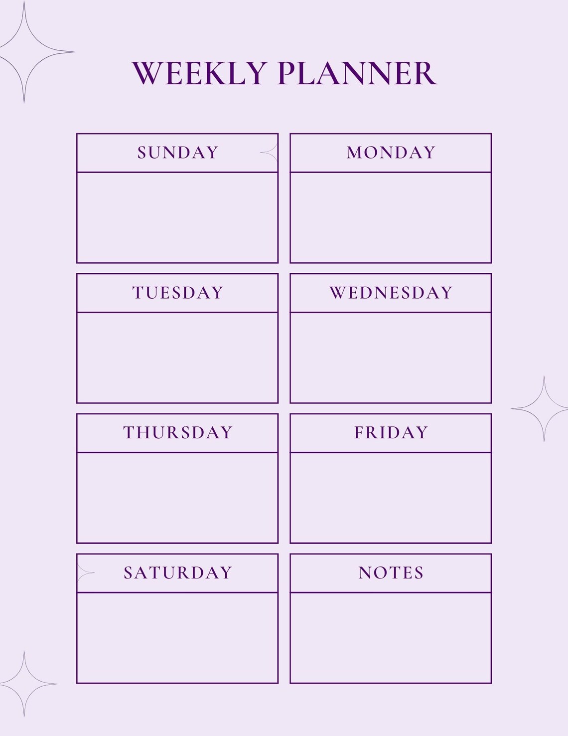2024 Planner Light Purple - Etsy