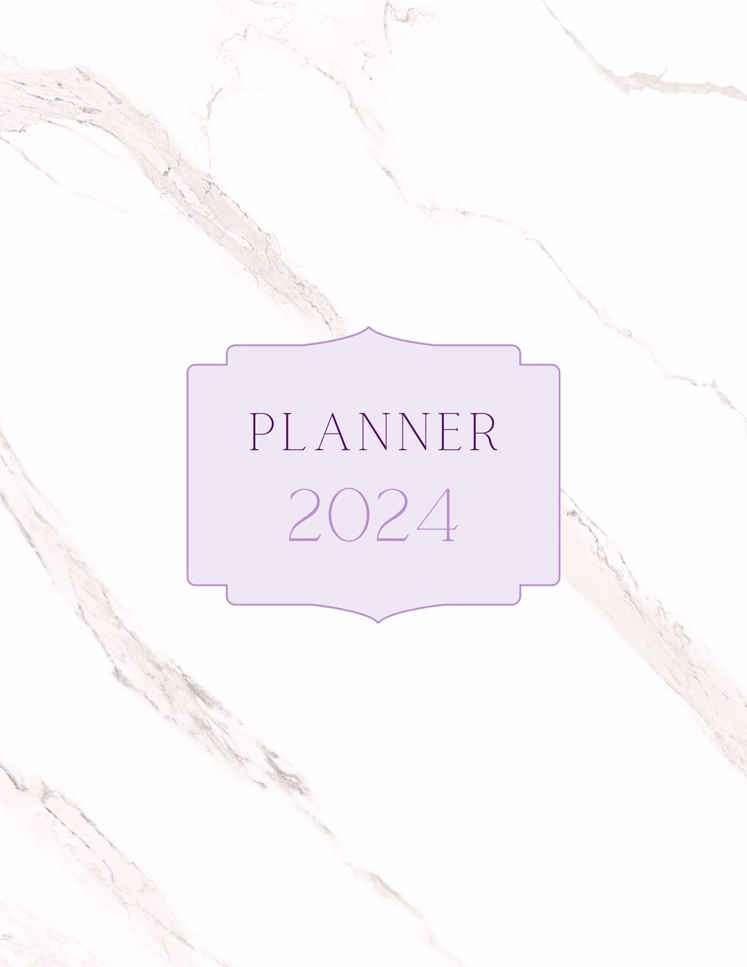 2024 Planner Light Purple - Etsy