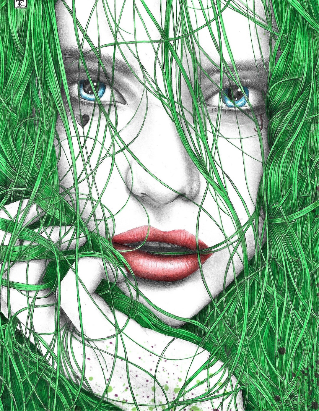 Female Joker A4 Print - Etsy