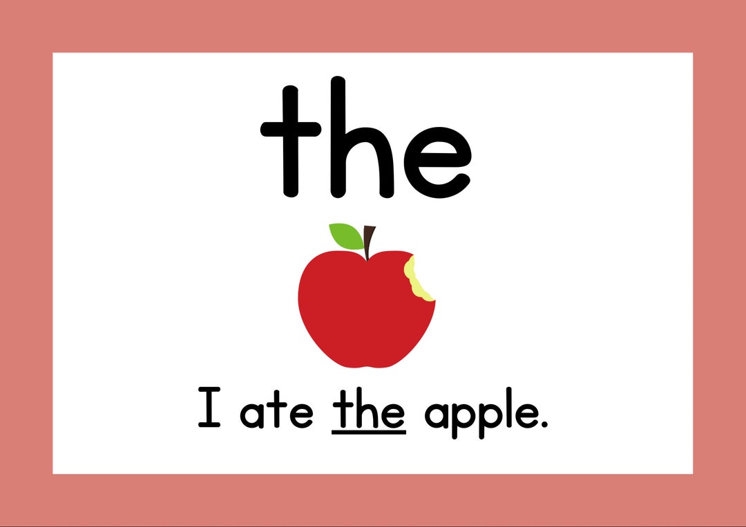 Sight Word Sentence Cards - Etsy