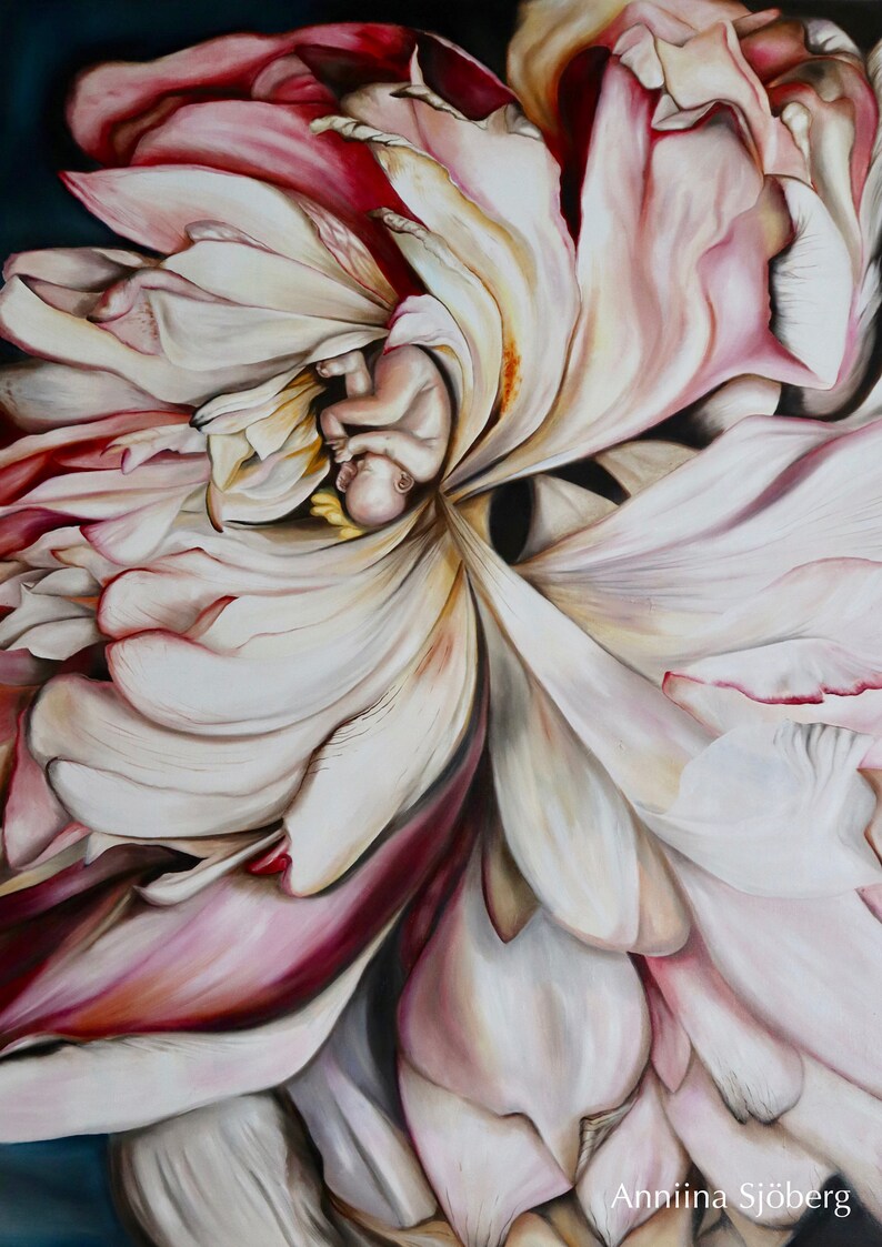 Art Print From Original Painting Born Again. Maternity Wall Decor ...