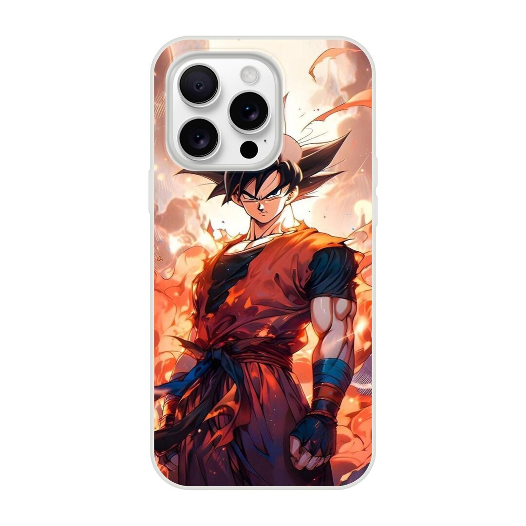 Goku Flexi Phone Case Anime Design Durable and Clear Impact Resistant ...