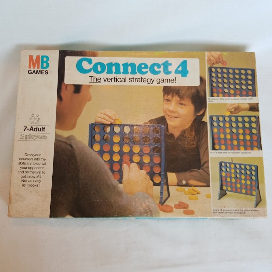 Connect 4 Four MB Games Original 1976 Edition Vintage 100% - Etsy