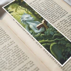 20 Fantasy Reading Dragons Bookish Printable Bookmarks Set Digital ...