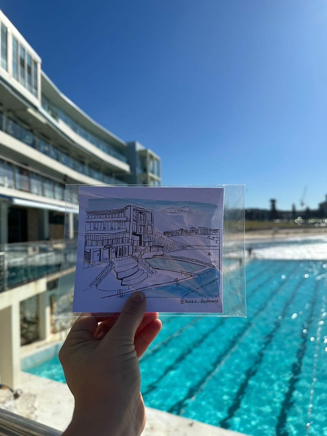Bondi Icebergs Pool Local Drawing Artwork - Etsy