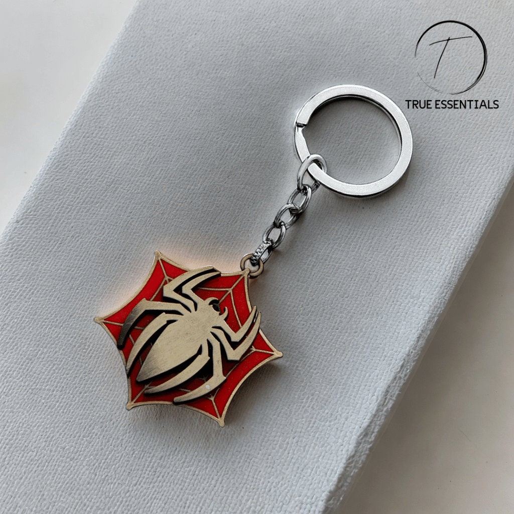 Spider-man Inspired Rotating Keychain: the Perfect Gift for Any Fan - Etsy