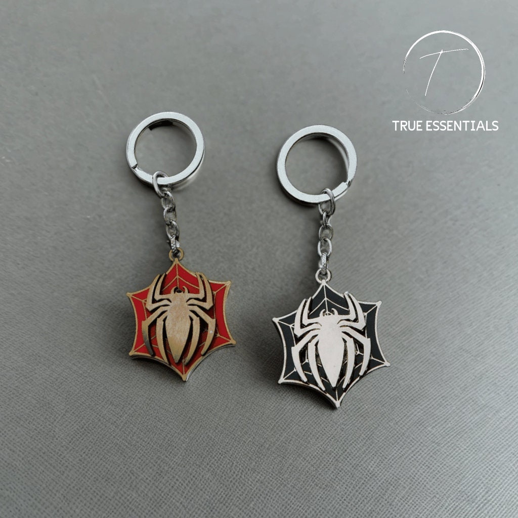 Spider-man Inspired Rotating Keychain: the Perfect Gift for Any Fan - Etsy
