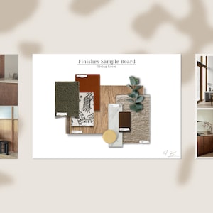 Interior Design Mood Board Canva Template - Etsy