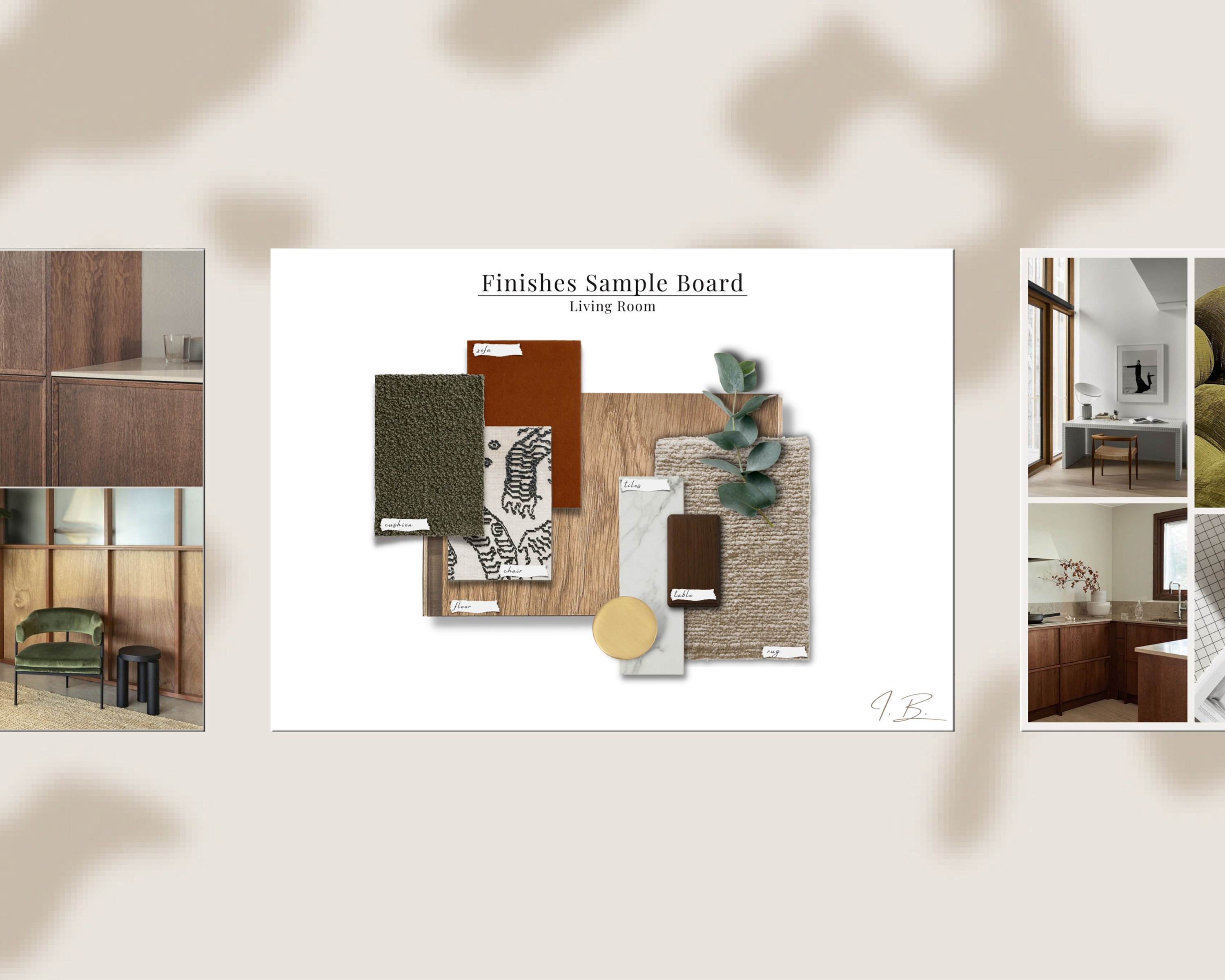 Interior Design Mood Board Canva Template - Etsy